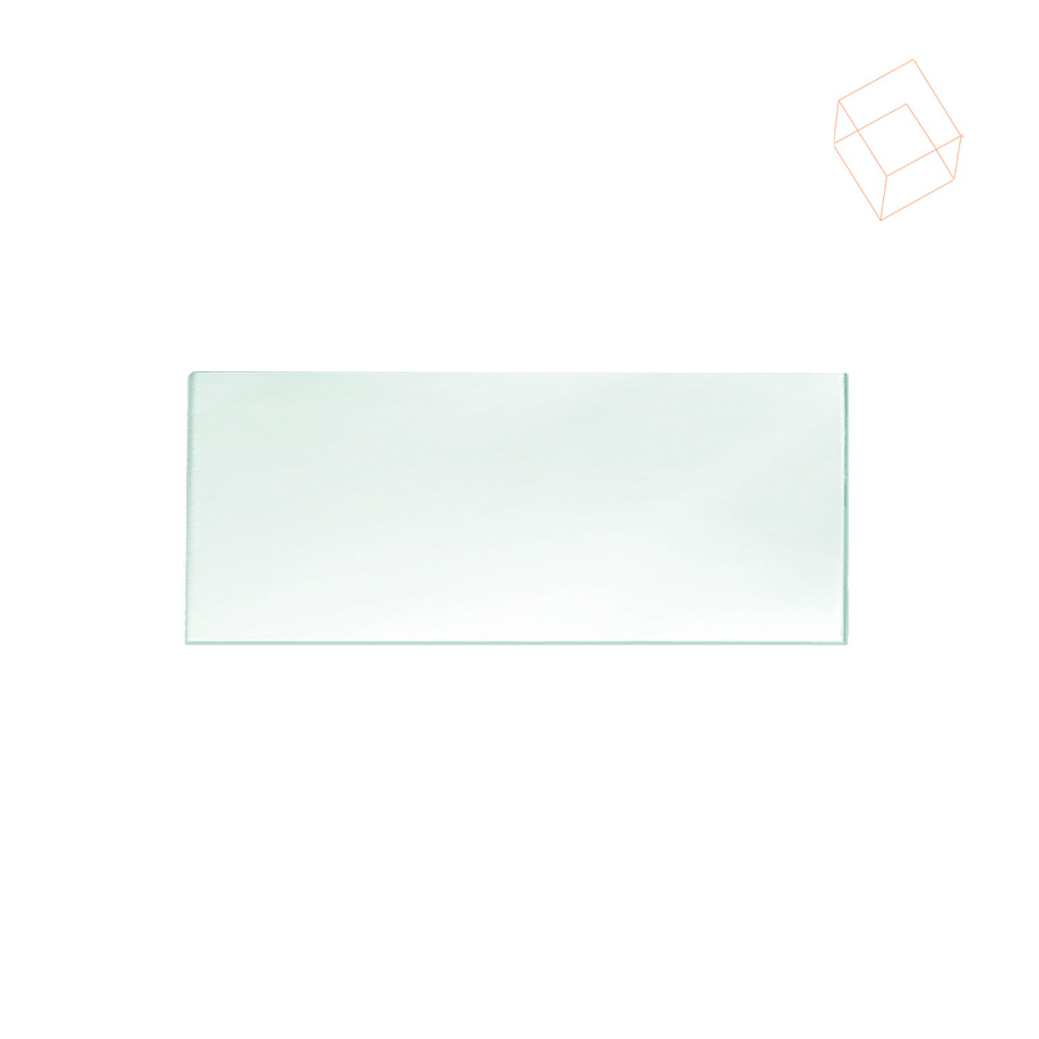 Vidro Modulado 4mm - 0,40 x 1,00m - Incolor